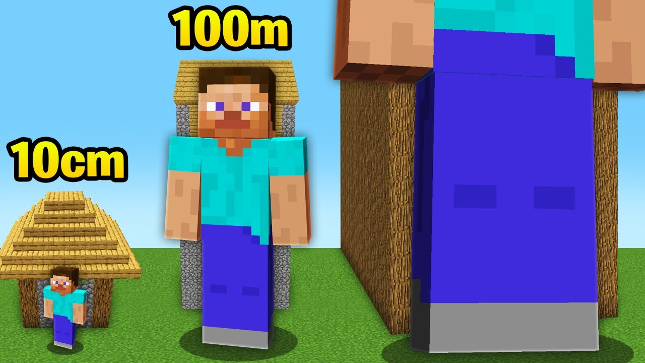 Minecraft but Your Size Increases! - Minecraft videos