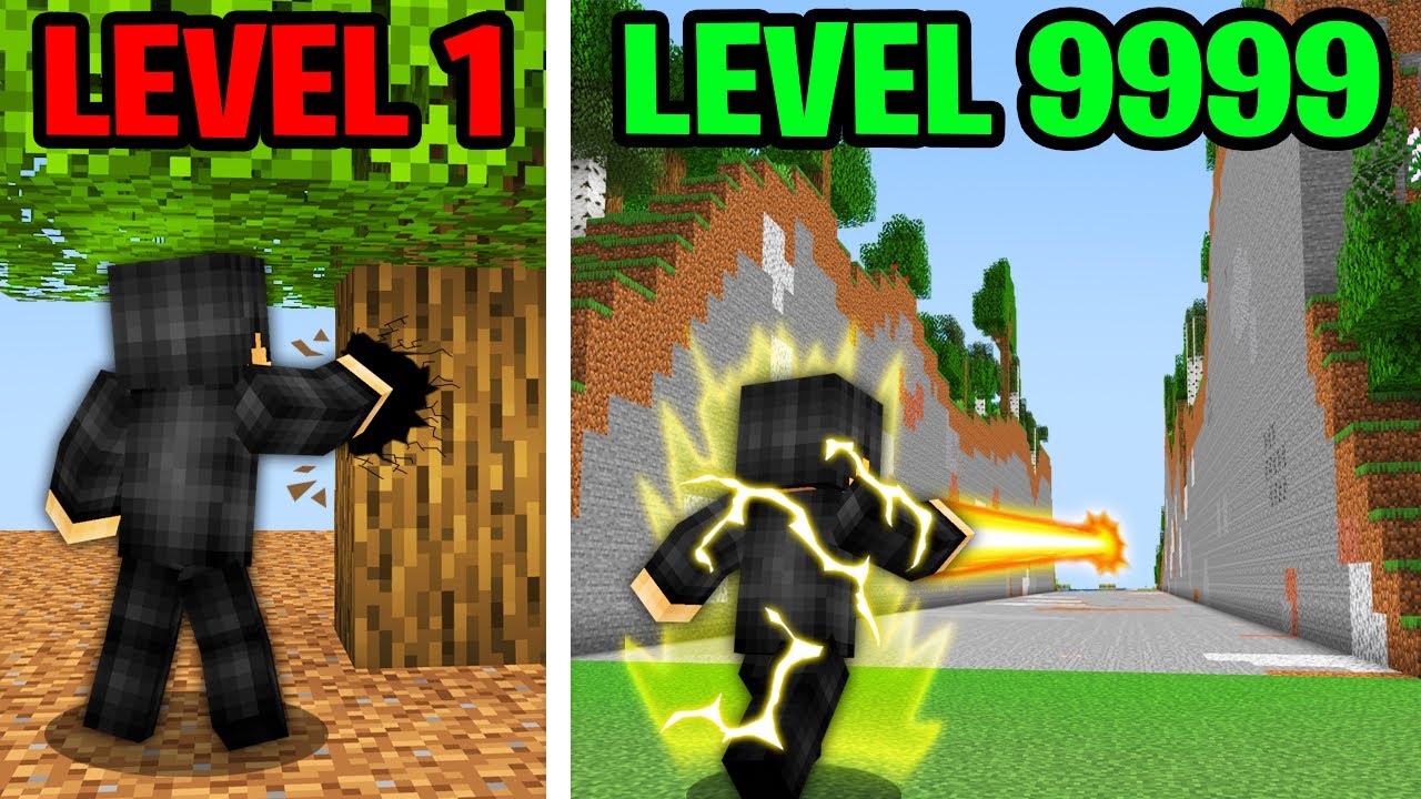 Minecraft but your Punches get STRONGER! - Minecraft videos