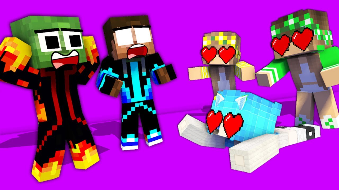 Monster School- POOR FIRE ZOMBIE SAD STORY LOVE CURSE - Minecraft ...