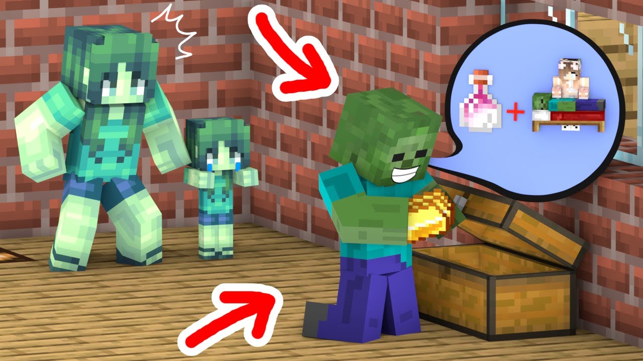 Monster School : Zombie Family Instability - Minecraft Animation ...