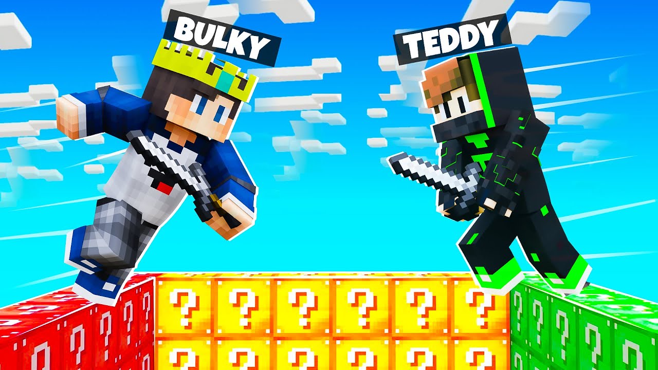 *NEW* LUCKY BLOCK RACE in Minecraft! Ft @TeddyGaming - Minecraft videos