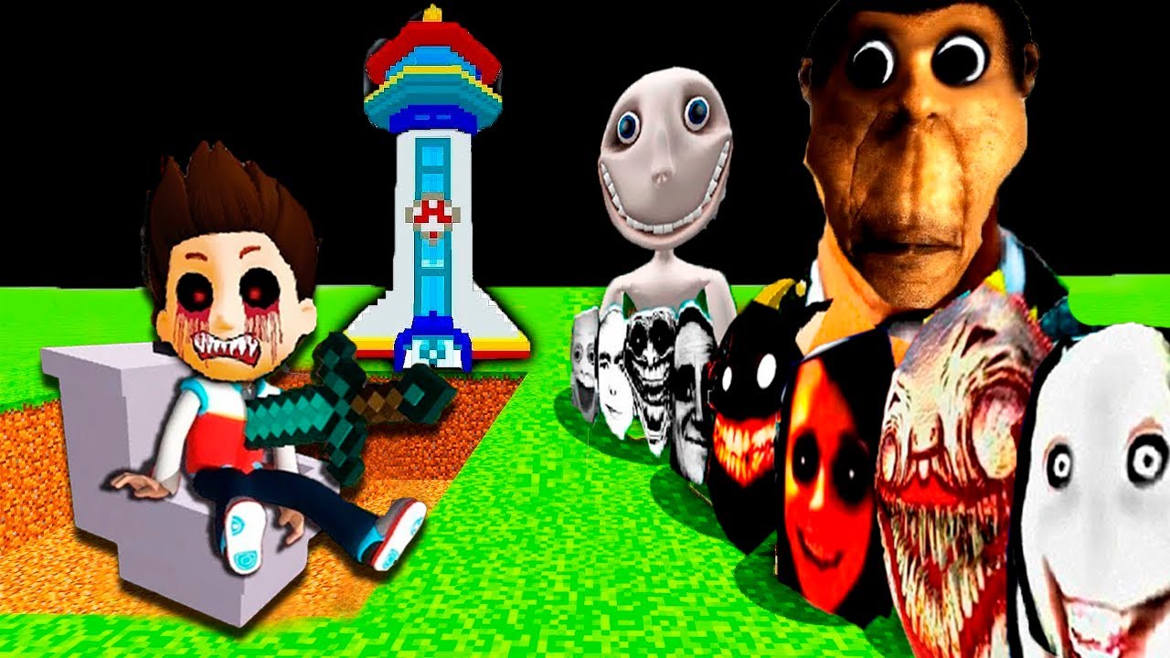 PAW PATROL VS 100 NEXTBOTS in Minecraft Gameplay Coffin Meme Minions ...