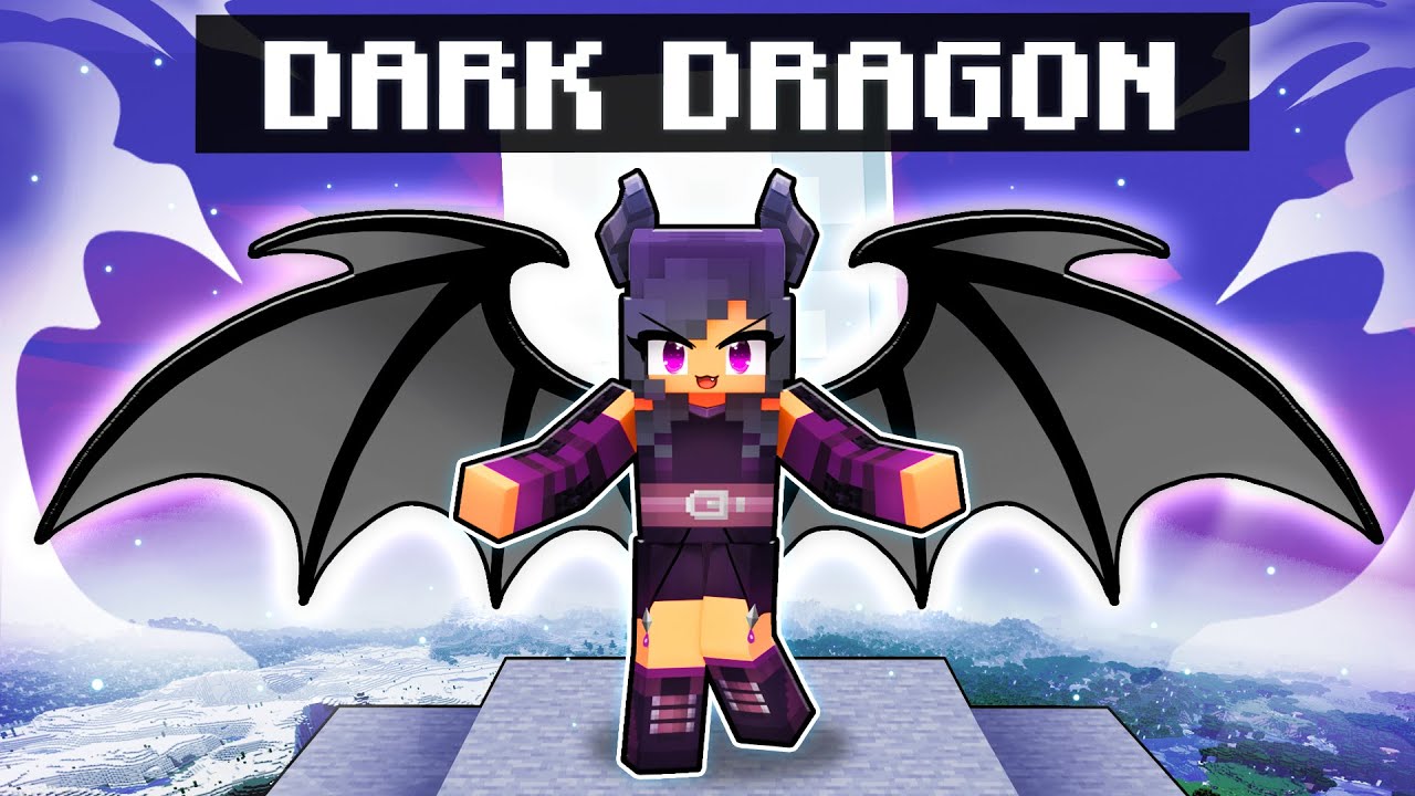 Playing as a DARK DRAGON in Minecraft! - Minecraft videos