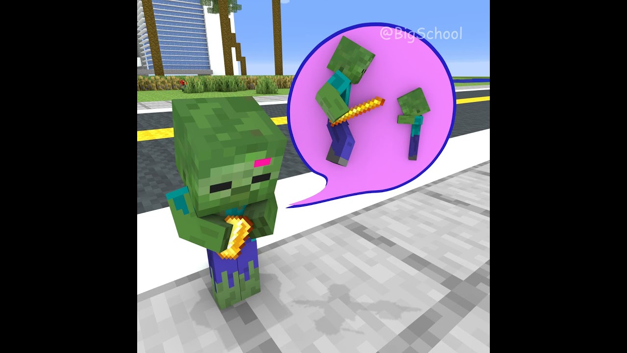 Poor Zombie Boy | Minecraft Animation - Minecraft videos