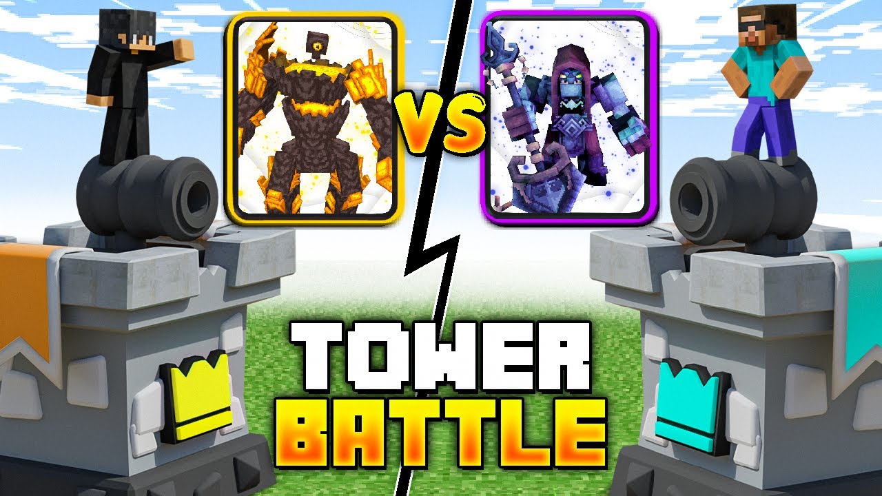 TOWER BATTLE: MOB COMPETITION in Minecraft - Minecraft videos