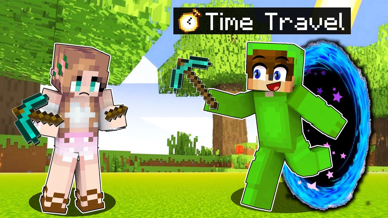 Using TIME TRAVEL to Help My Friends in Minecraft! - Minecraft videos