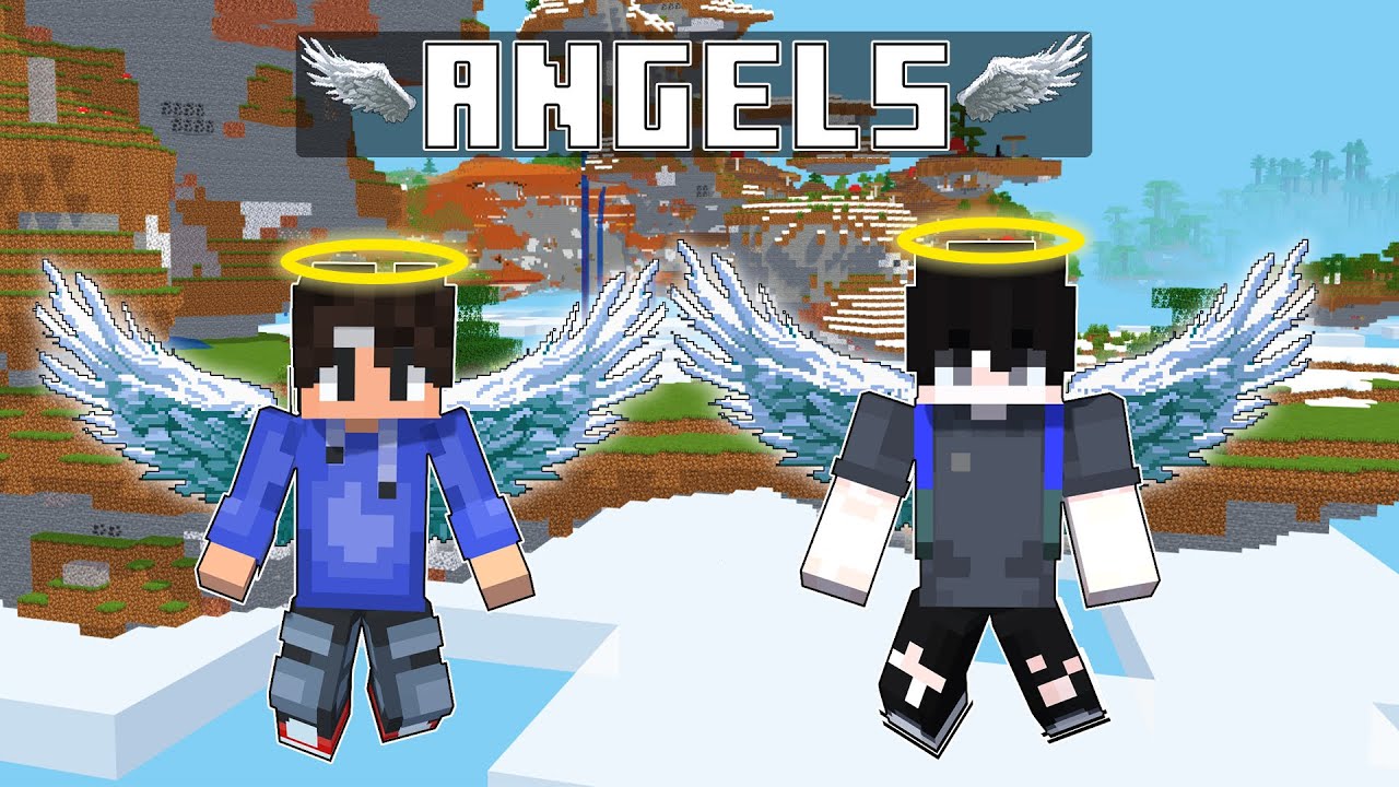 We Became Angels at Sky Island | Minecraft - Minecraft videos