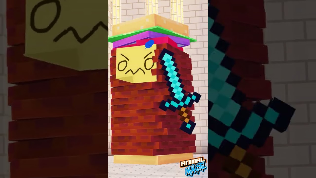 Whopper Whopper BUT its MineCraft #shorts - Minecraft videos