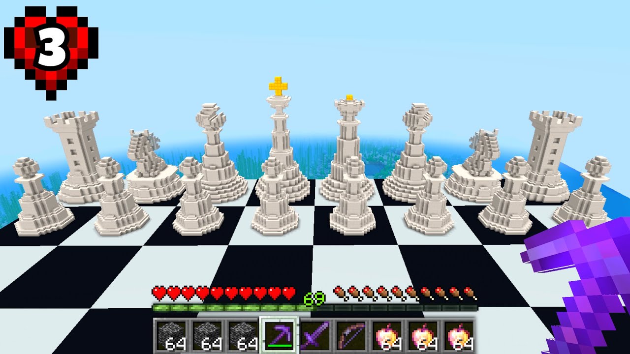 Why I Built The World's Largest Game Of Chess In Minecraft Hardcore ...