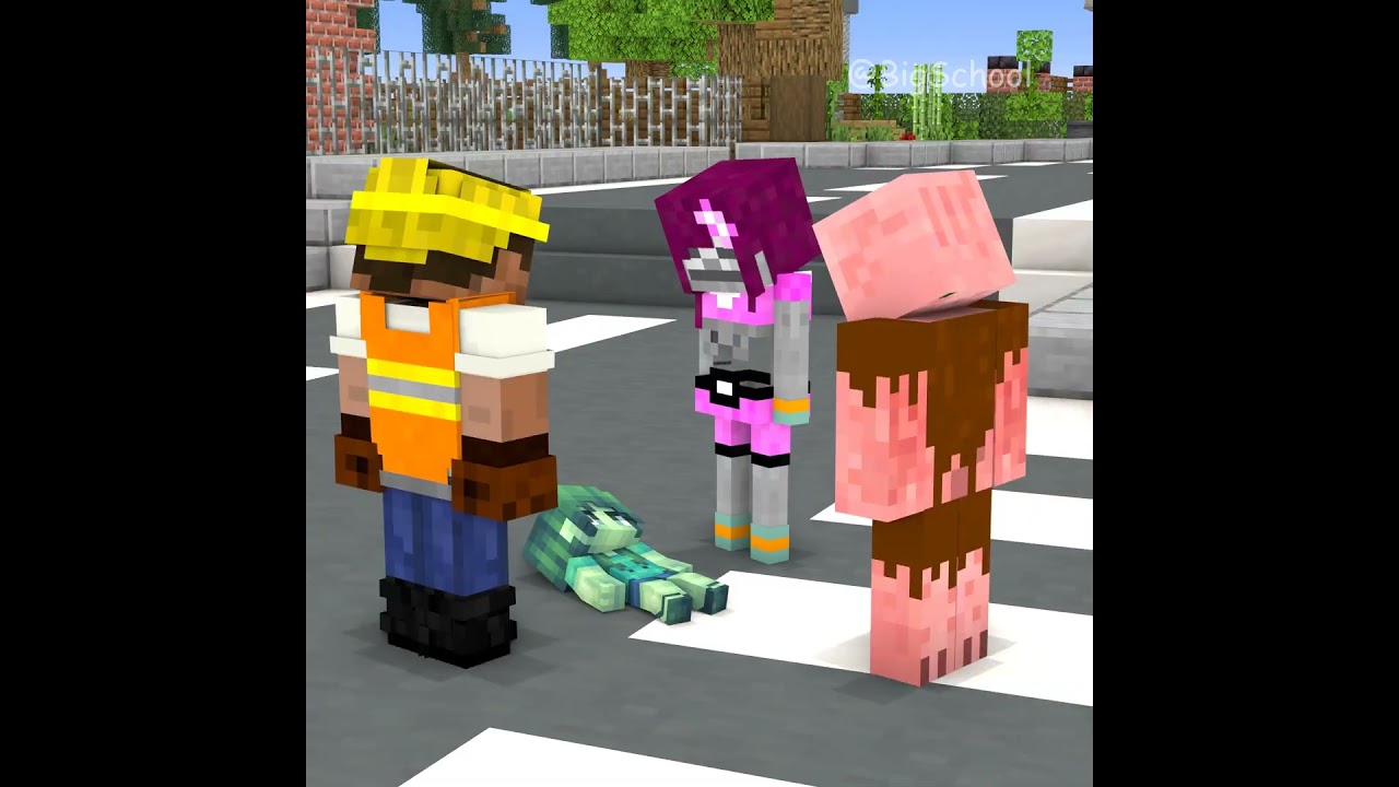 Zombie Girl And The Good Beggar - Minecraft Animation Monster School ...