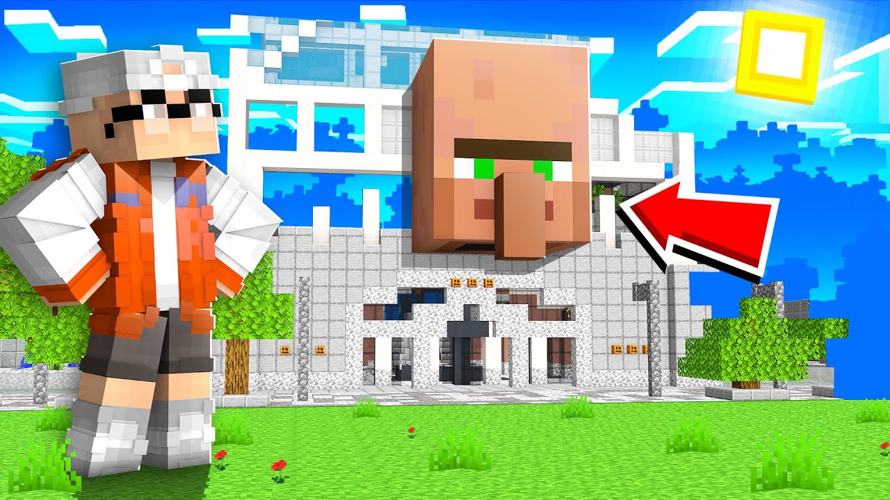ich baue VILLAGER Farm auf der Youtuber Insel - Minecraft - Minecraft ...