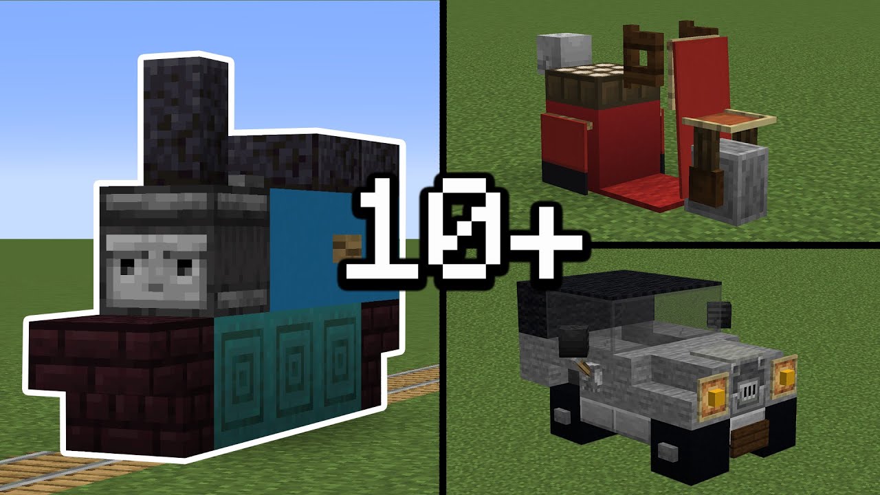 10+ VEHICLE Build Hacks in Minecraft! - Minecraft videos