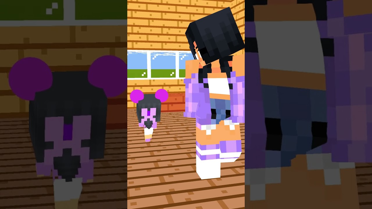 @Aphmau and Aaron Funny Moments - Minecraft #shorts - Minecraft videos