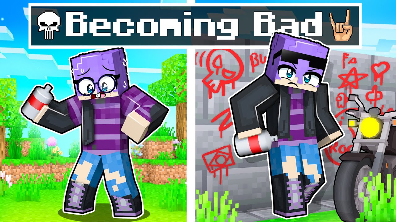 Becoming a BAD BOY in Minecraft! - Minecraft videos