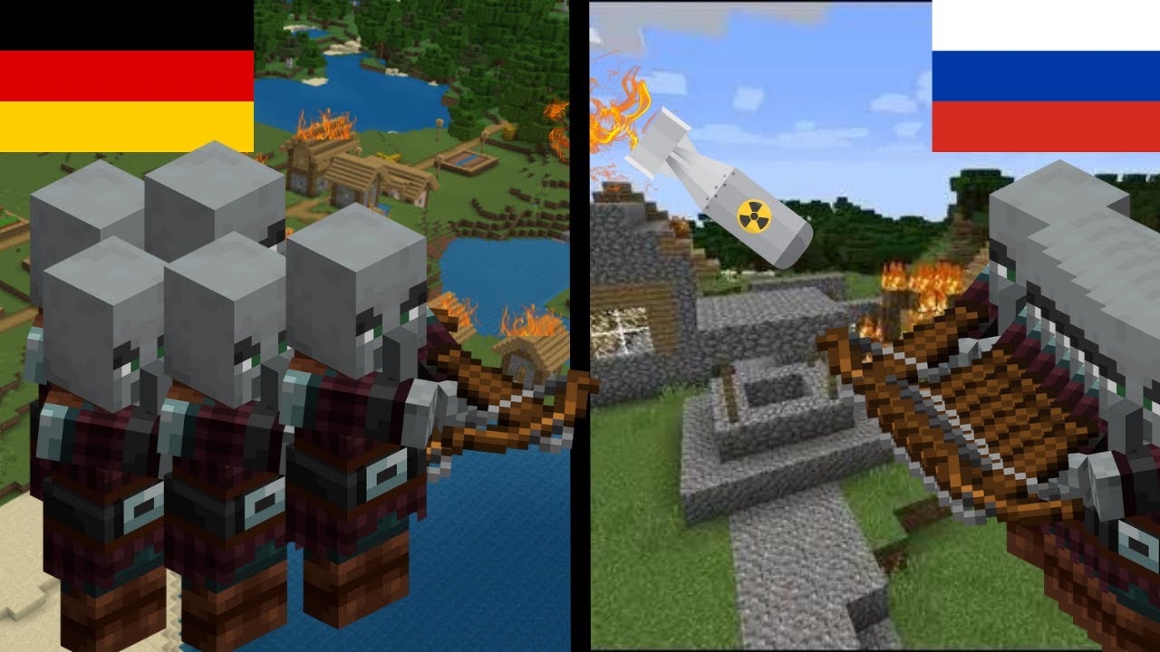 Countries Portrayed By Minecraft - Minecraft videos