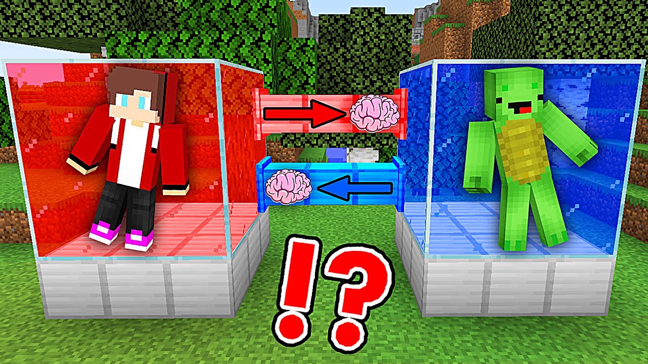 How JJ and Mikey Swap The Brains in Minecraft? - Maizen - Minecraft videos