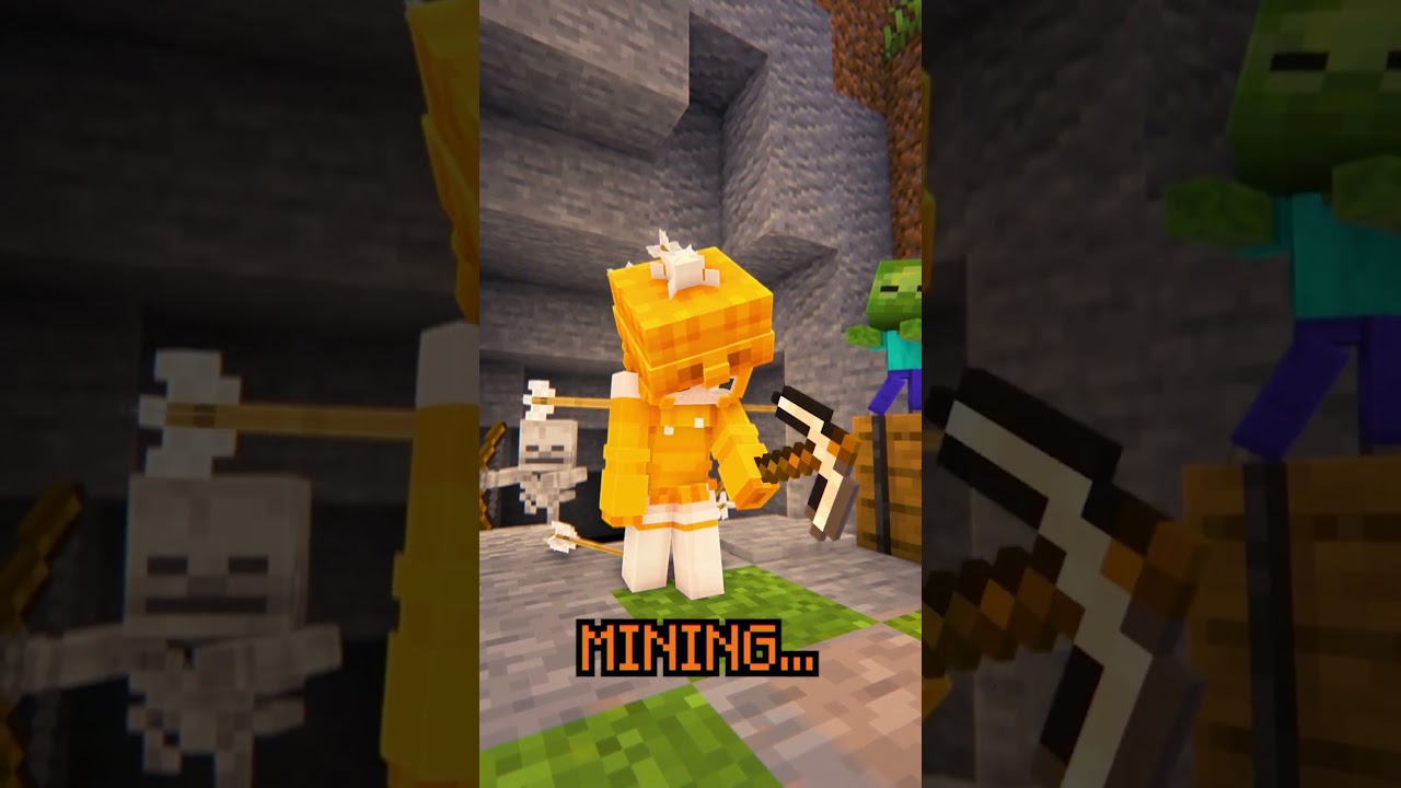 How Oxy made the first Minecraft Iron Golem #shorts - Minecraft videos