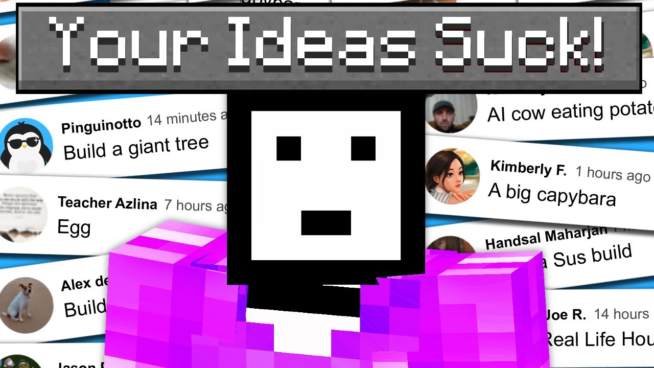 I Built Your DUMB IDEAS in Minecraft Hardcore! - Minecraft videos