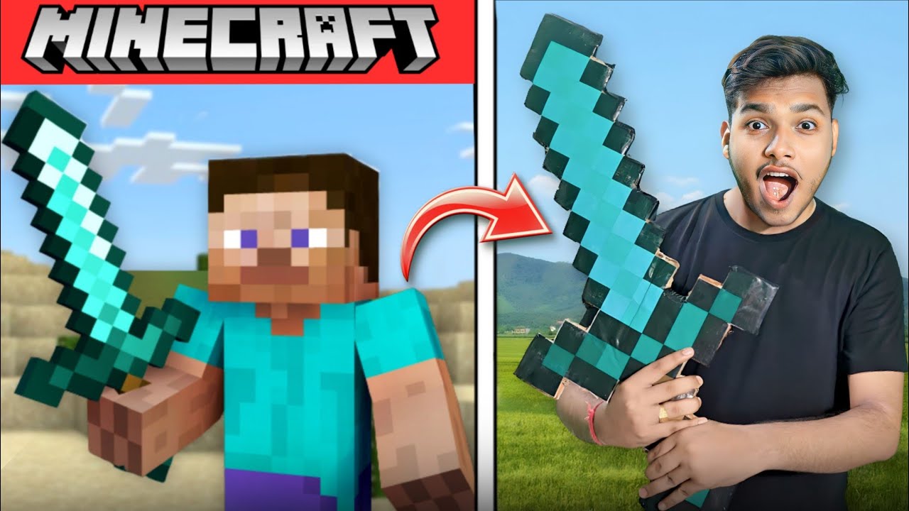 I Made Minecraft Sword In Real Life Minecraft Videos