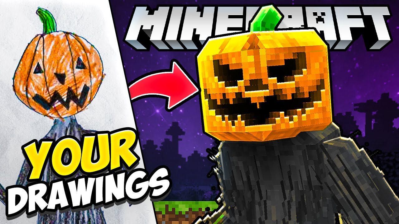 I Made YOUR Drawings into MINECRAFT Mobs! - Minecraft videos