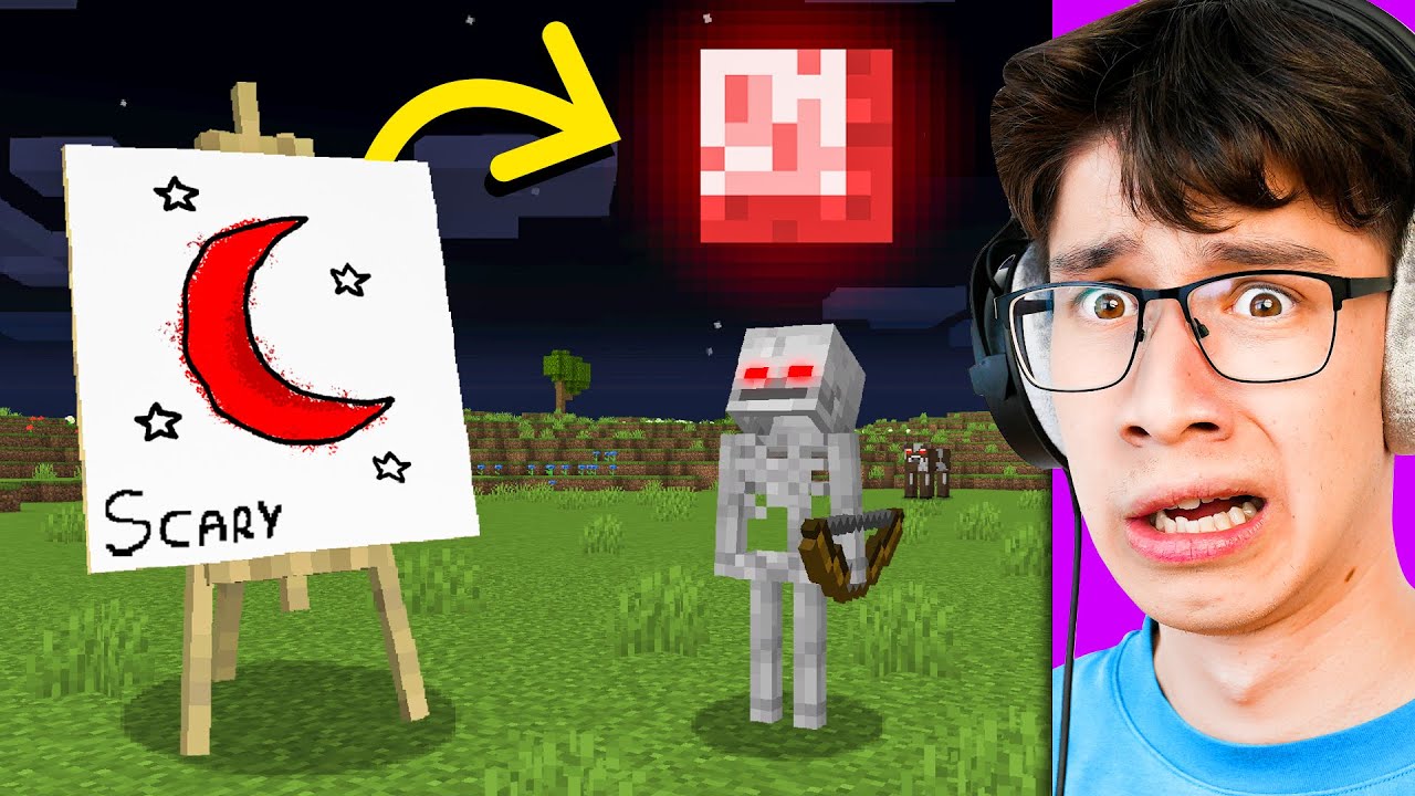 I Scared My Friend with //DRAW in Minecraft - Minecraft videos