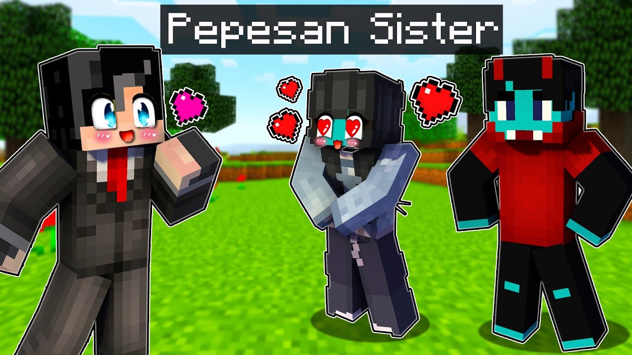 I Spent 24 Hours with Pepesan's Sister in Minecraft! (Tagalog ...