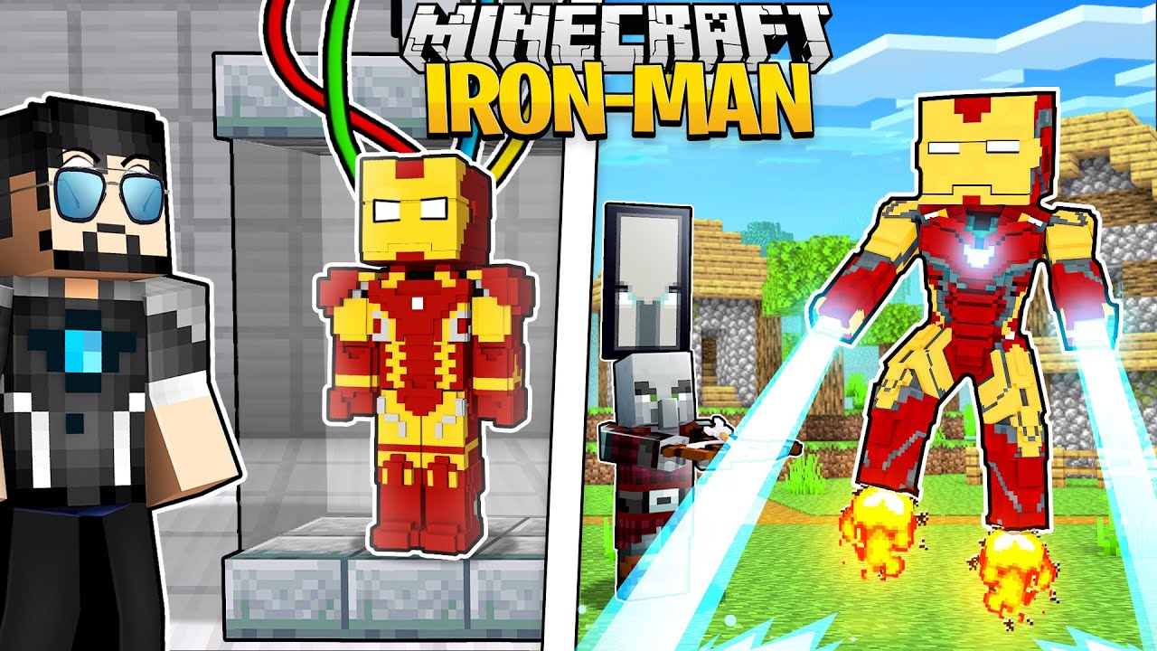 I Survived 100 Days as IRON MAN in Minecraft - Minecraft videos