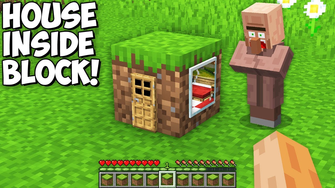 I found this TINY BASE Inside BLOCK in My Minecraft World !!! New Secret Generation Smallest ...