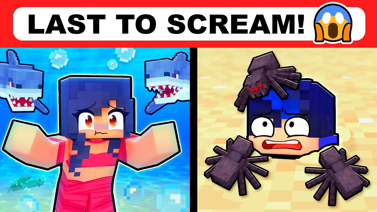 Last to SCREAM WINS in Minecraft! - Minecraft videos