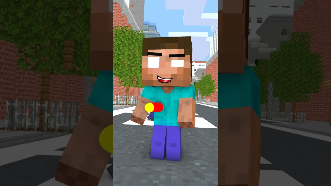 MINECRAFT ON 1000 PING (Bandits rob a bank) - Minecraft Animation ...