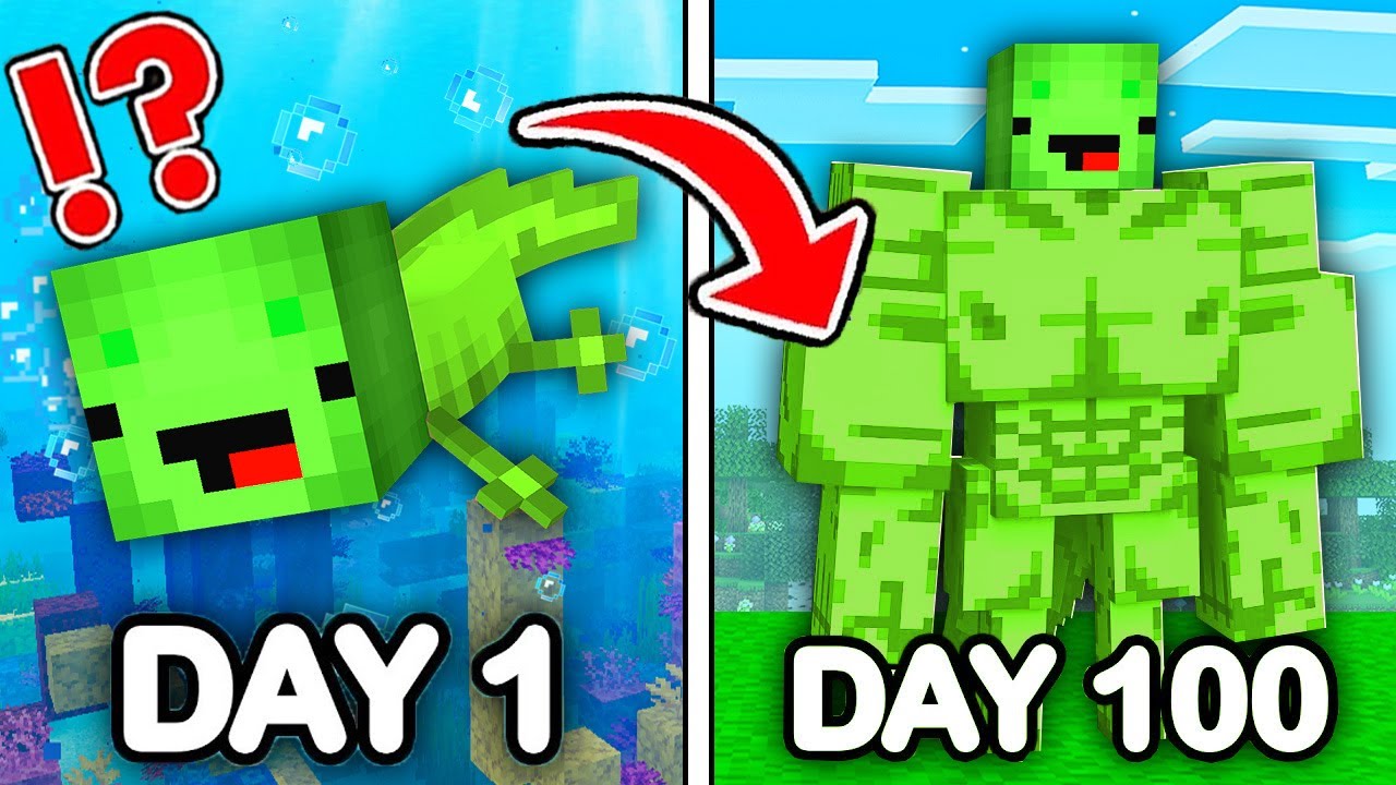 Mikey & JJ GROWING UP as an AXOLOTL in Minecraft - Maizen - Minecraft ...