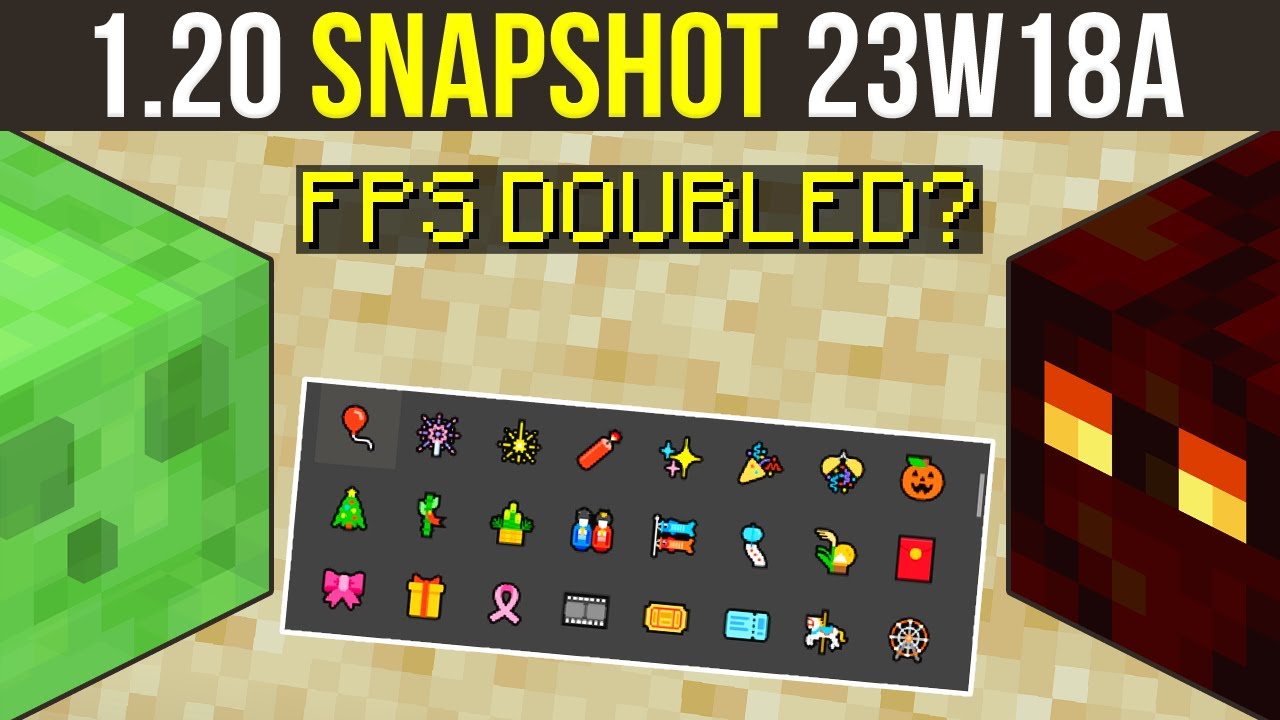Minecraft 1.20 Snapshot 23W18A - I Doubled My FPS! New Lighting Engine - Minecraft videos