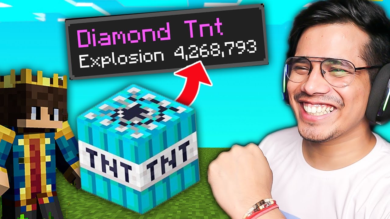 Minecraft, But TNT Drops OP Items !!! - Minecraft videos