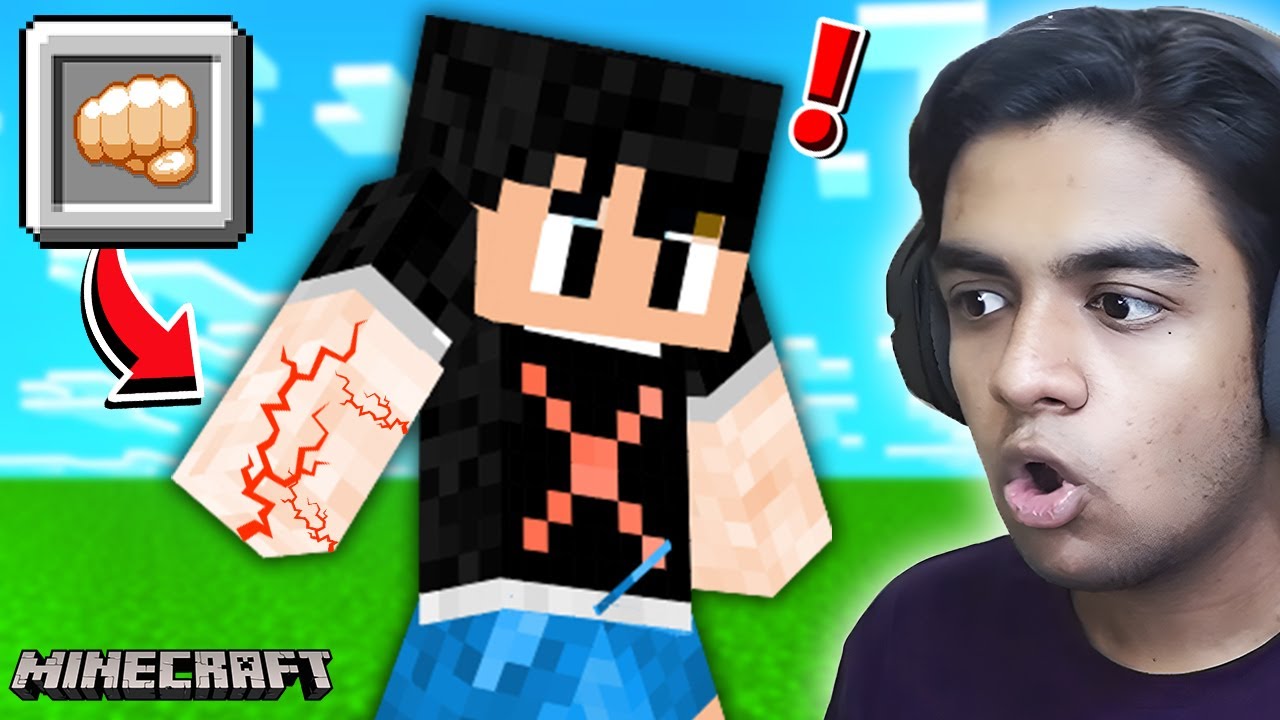 Minecraft But Your Punches Gets Stronger... - Minecraft videos