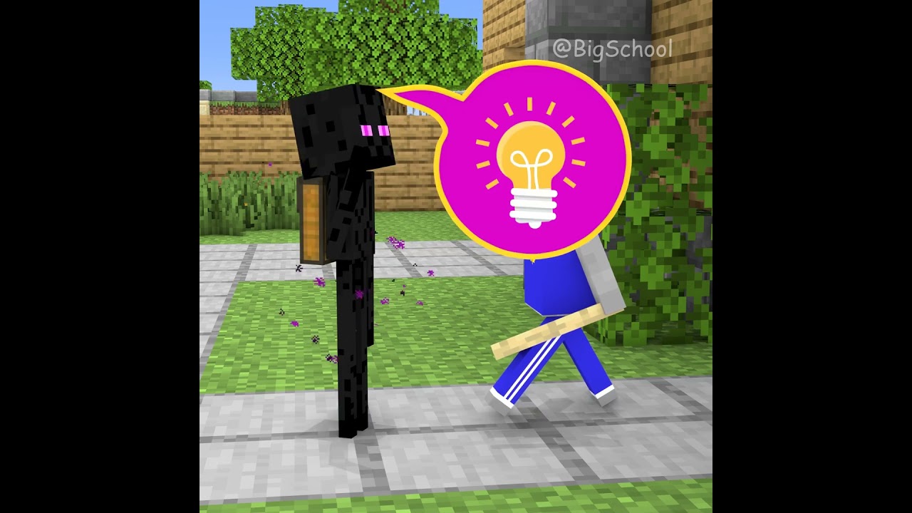 Minecraft On 1000 Ping | Baby Enderman Meet The Bandits - Minecraft videos