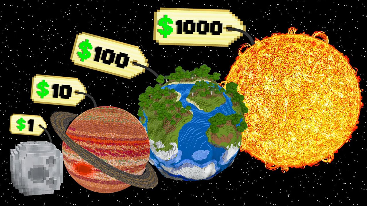 Minecraft, but I Can Hire PLANETS - Minecraft videos