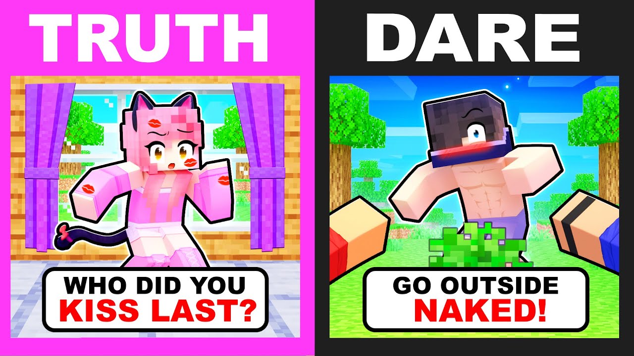Minecraft but it's TRUTH OR DARE: CRUSH EDITION! - Minecraft videos