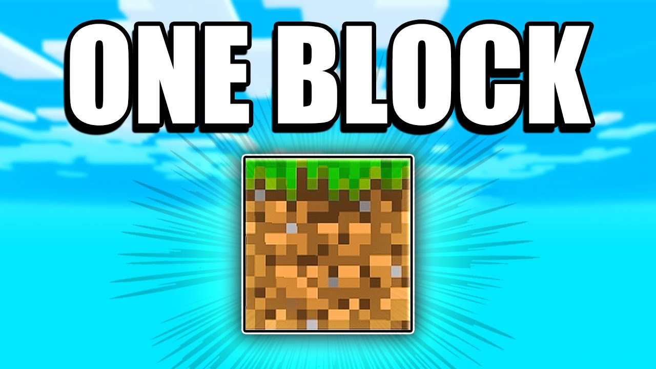 Minecraft but my world is one block - Minecraft videos