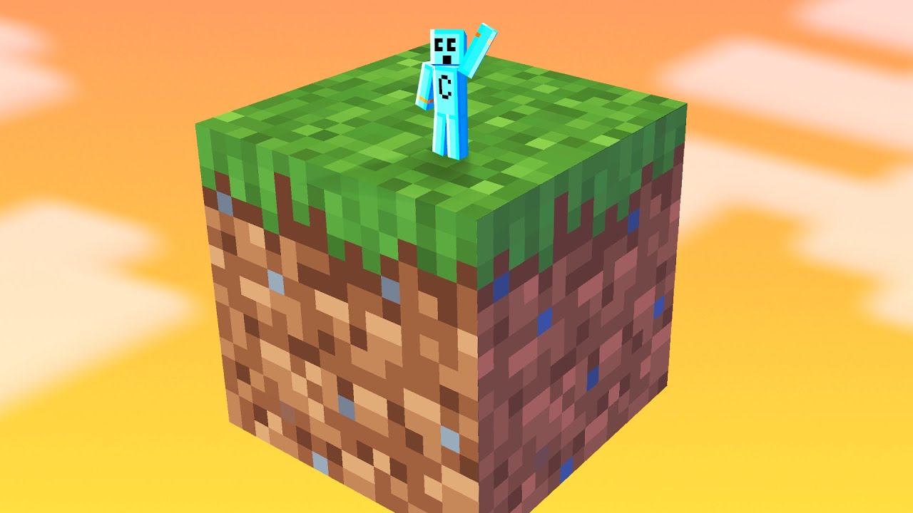 Minecraft but there’s Only One Giant Block - Minecraft videos