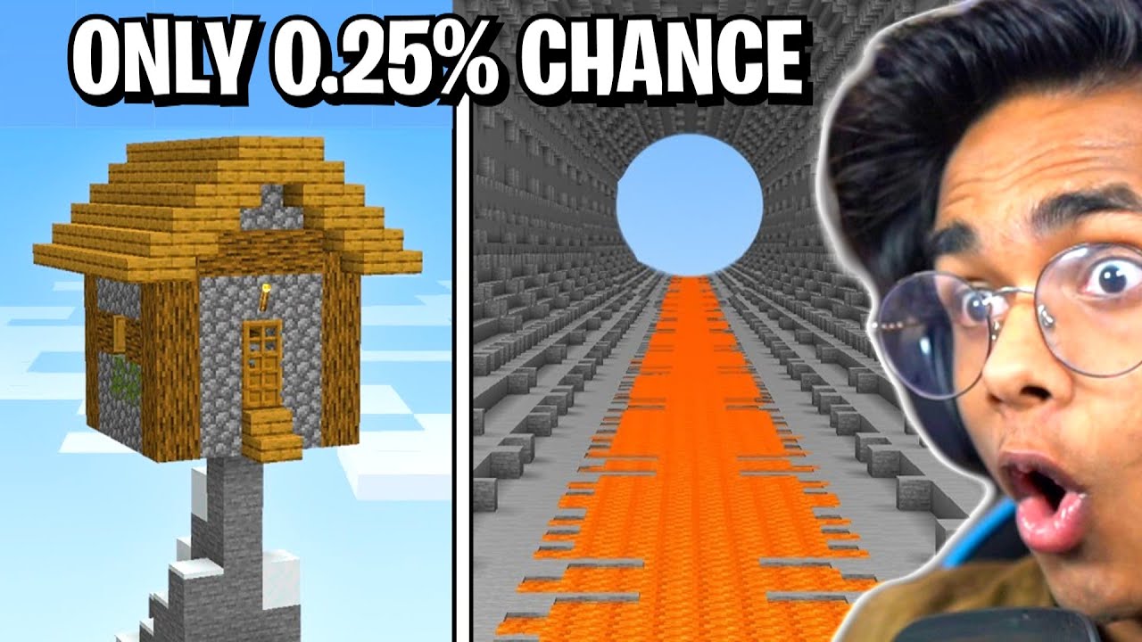 Minecraft's Most Insane Rare Seeds... (1 in 10 Million) - Minecraft videos