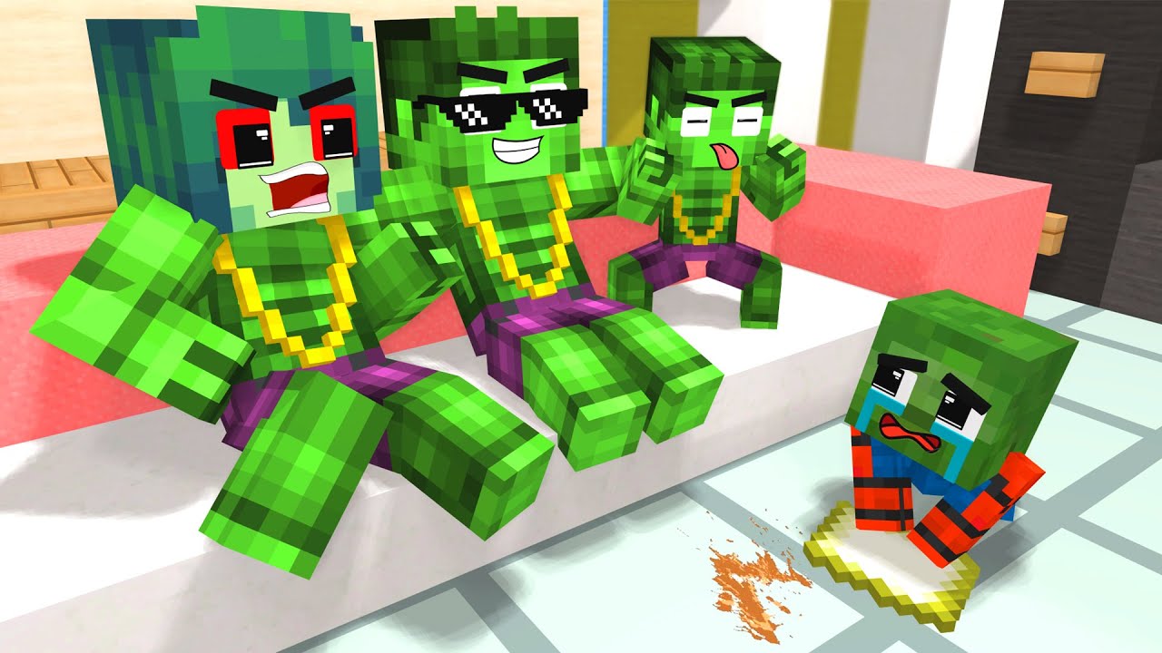 Monster School : Spider Man x Bad Hulk Family - Minecraft Animation ... Monster School : Spider Man x Bad Hulk Family - Minecraft Animation ...