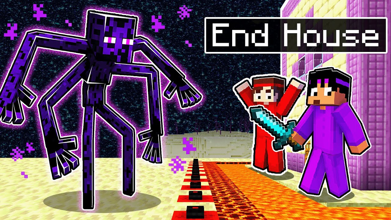 Mutant Enderman vs Most Secure END HOUSE! (Minecraft) - Minecraft videos