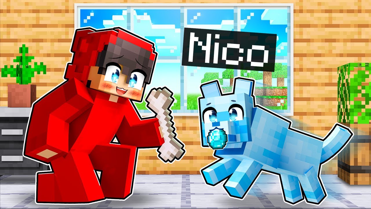 Nico Is Cash’s Dog In Minecraft! - Minecraft videos