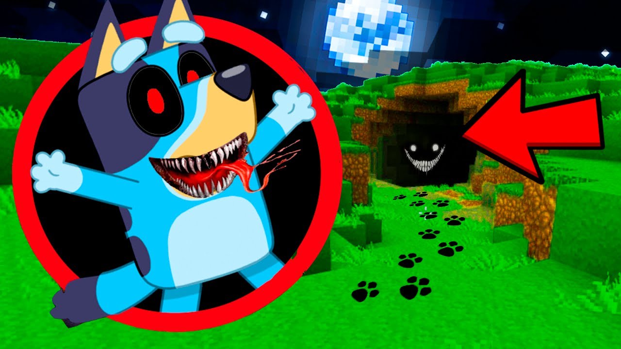 No entres a la cueva de Bluey.exe en Minecraft - Minecraft videos