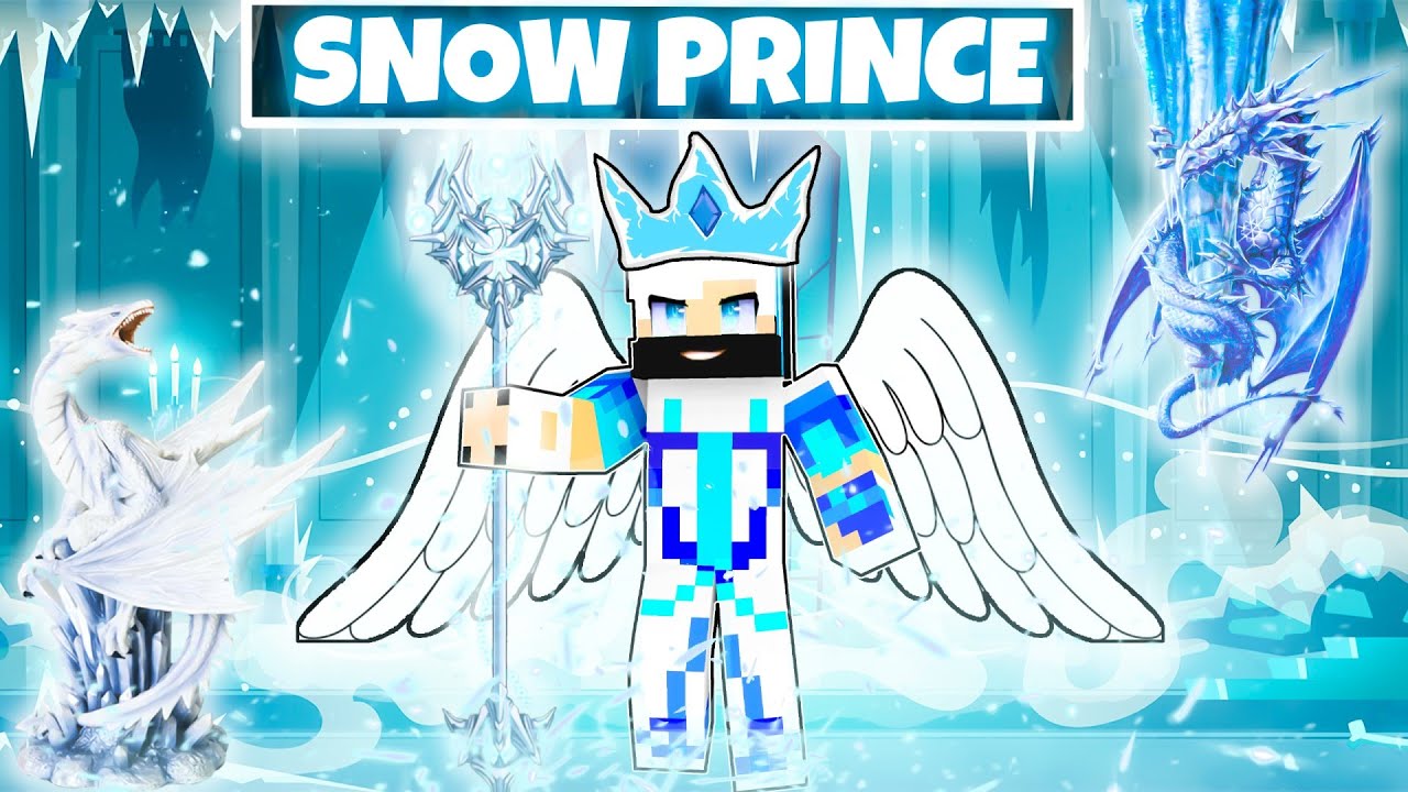 Playing as SNOW PRINCE In Minecraft (Hindi) - Minecraft videos