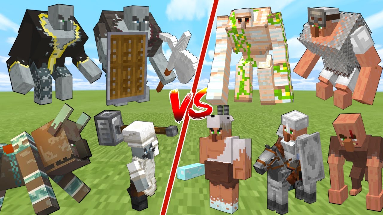 RAID vs VILLAGER in Minecraft Mob Battle - Minecraft videos