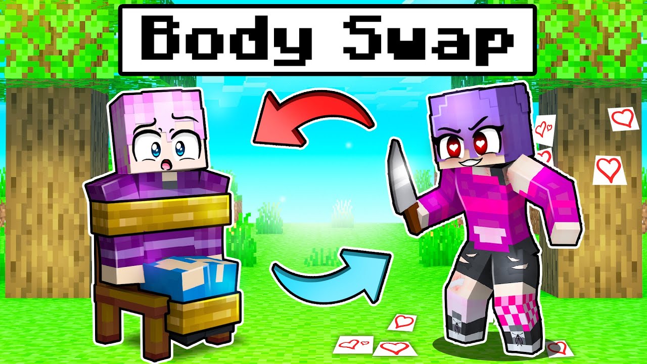 Swapping BODIES With my YANDERE in Minecraft! - Minecraft videos