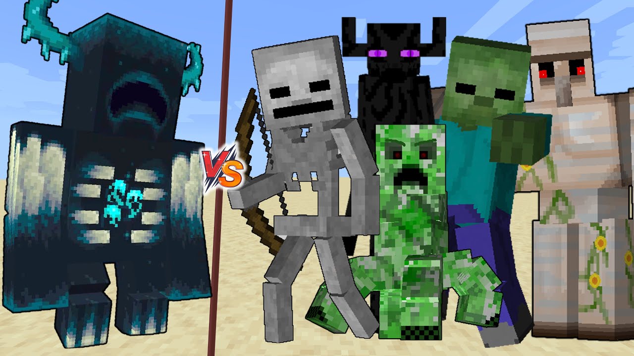 TITAN WARDEN vs ALL TITANS in MINECRAFT - Minecraft videos