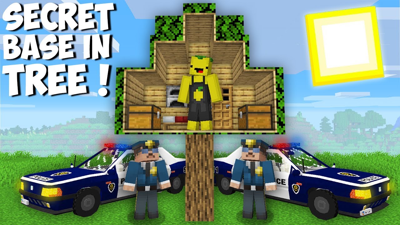 Why am I HIDING FROM THE POLICE INSIDE A TREE in Minecraft ? SECRET ...