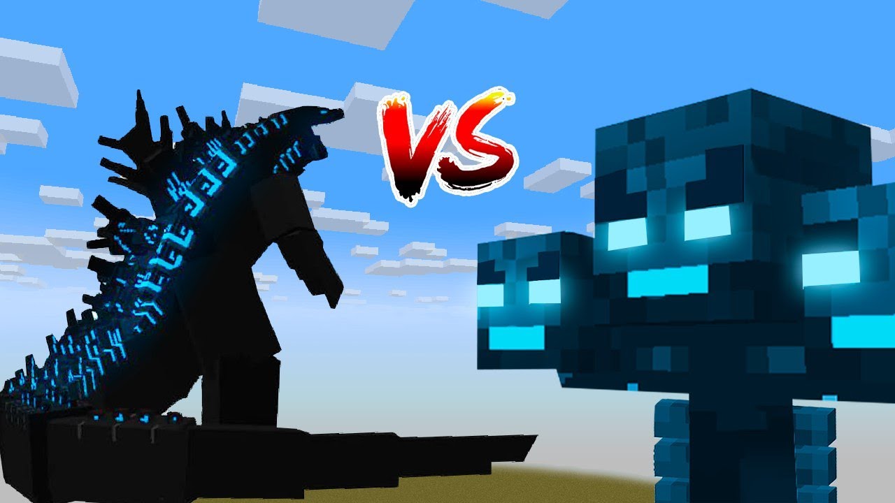 Witherzilla VS Godzilla in Minecraft - Minecraft videos
